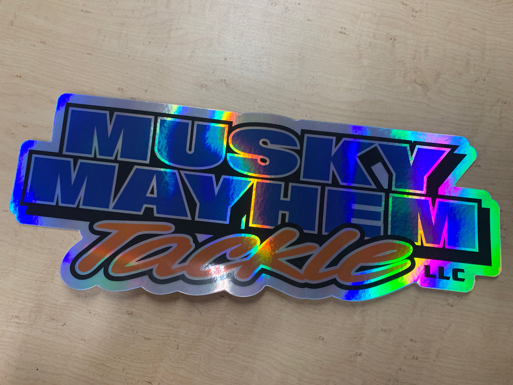 Musky Mayhem Tackle llc 12” Holographic Decal